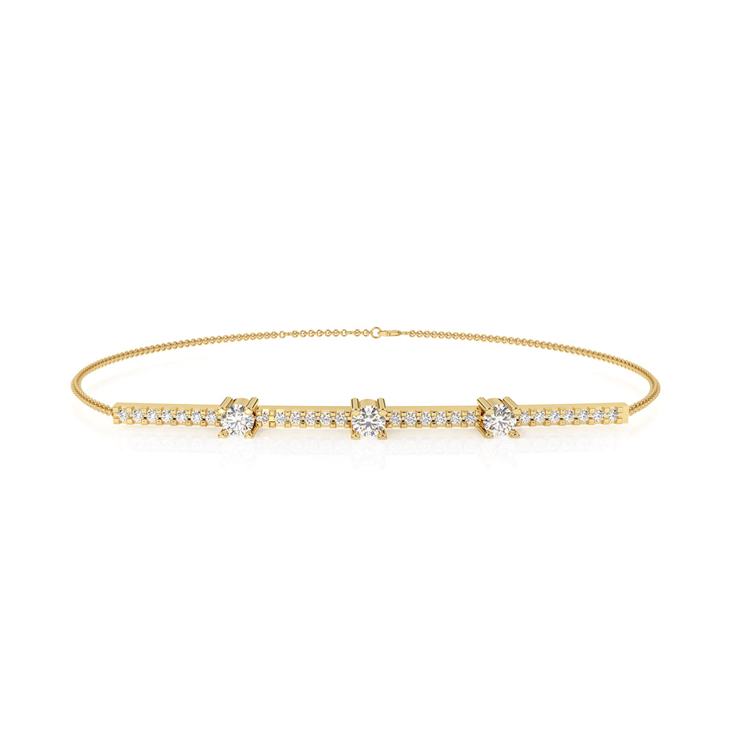 Mini Diamond Bar Bracelet – Tesoro Fine Jewelry