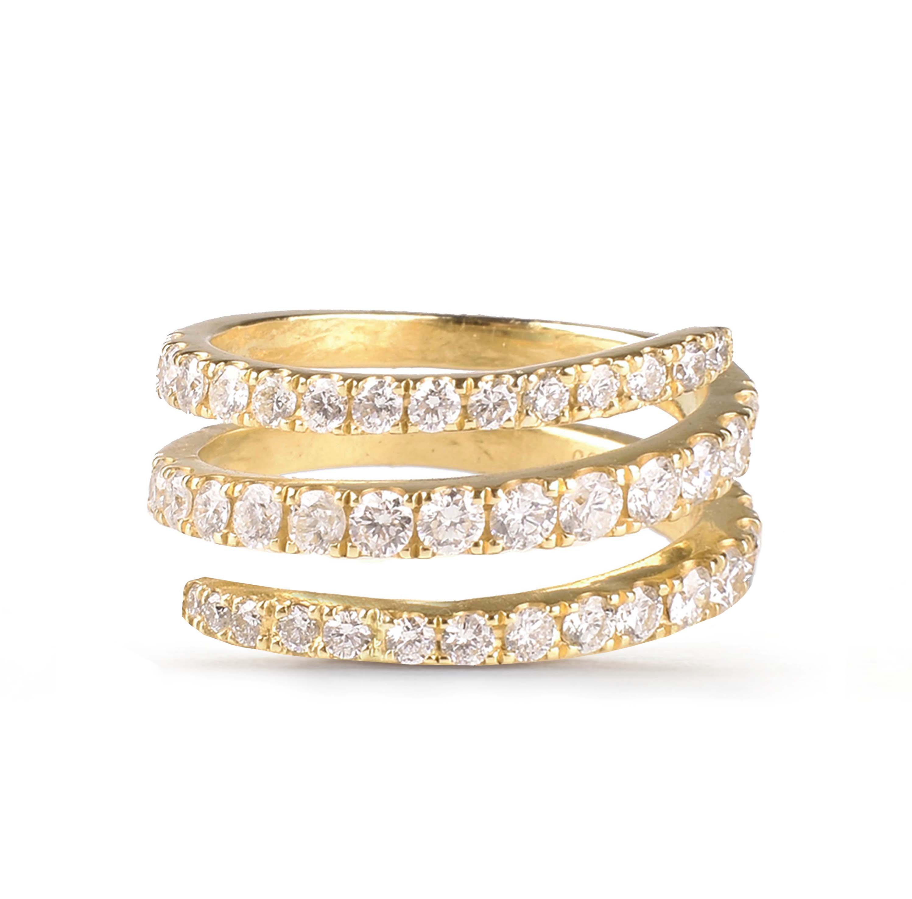 SHER Diamond Spiral Ring – Tesoro Fine Jewelry