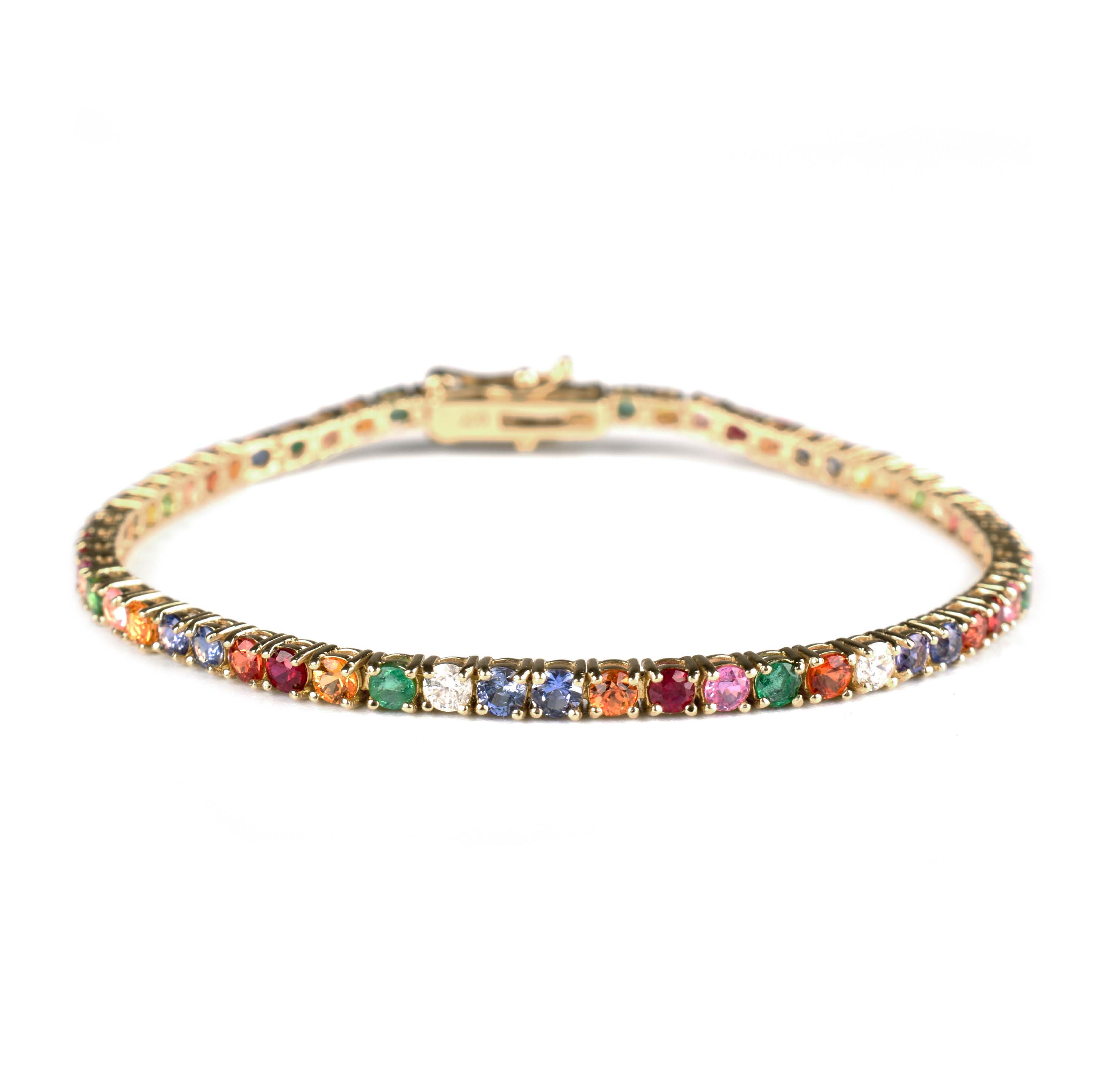 Rainbow Tennis Bracelet – Tesoro Fine Jewelry