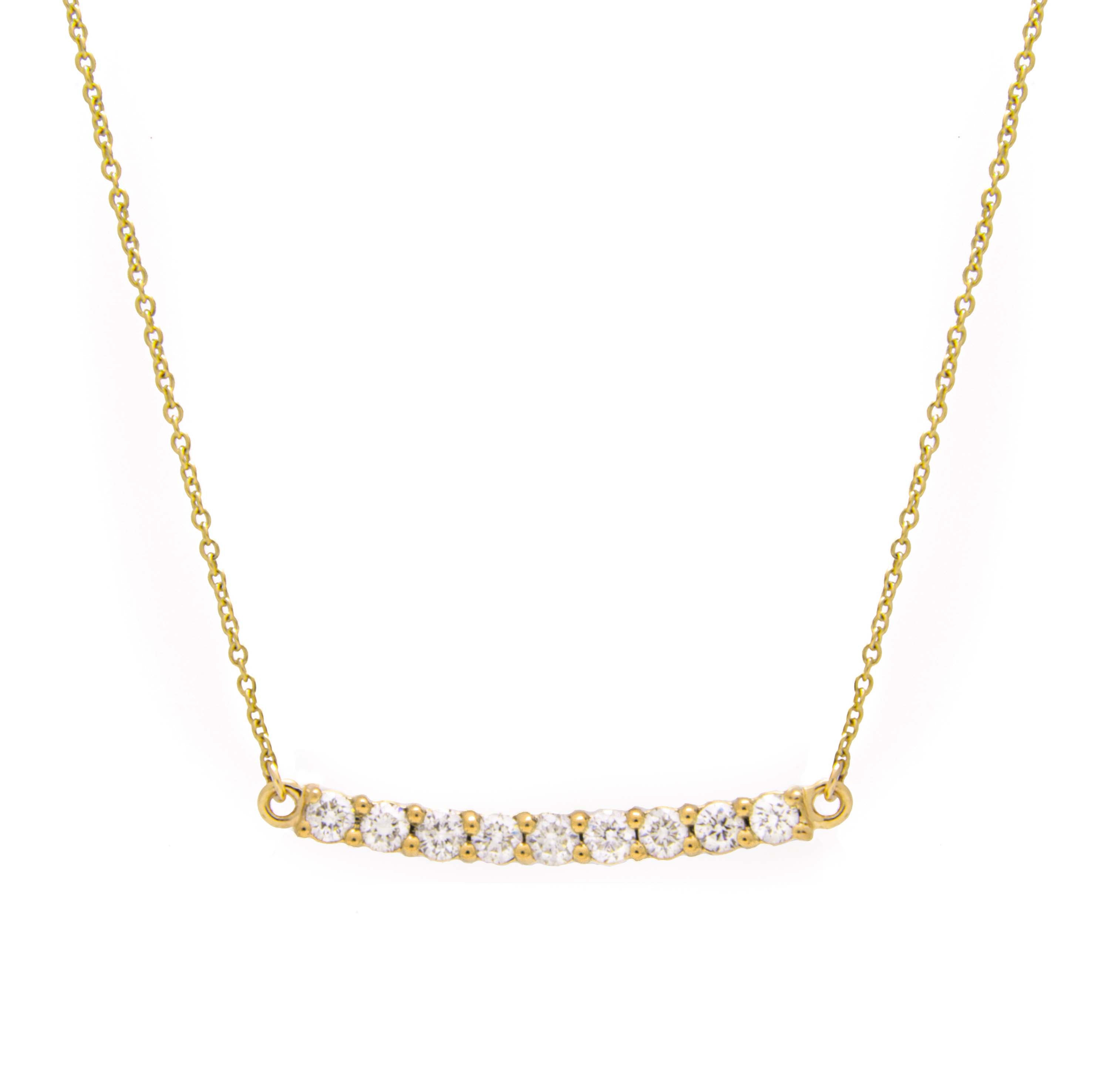 Nine Diamond Bar Necklace – Tesoro Fine Jewelry
