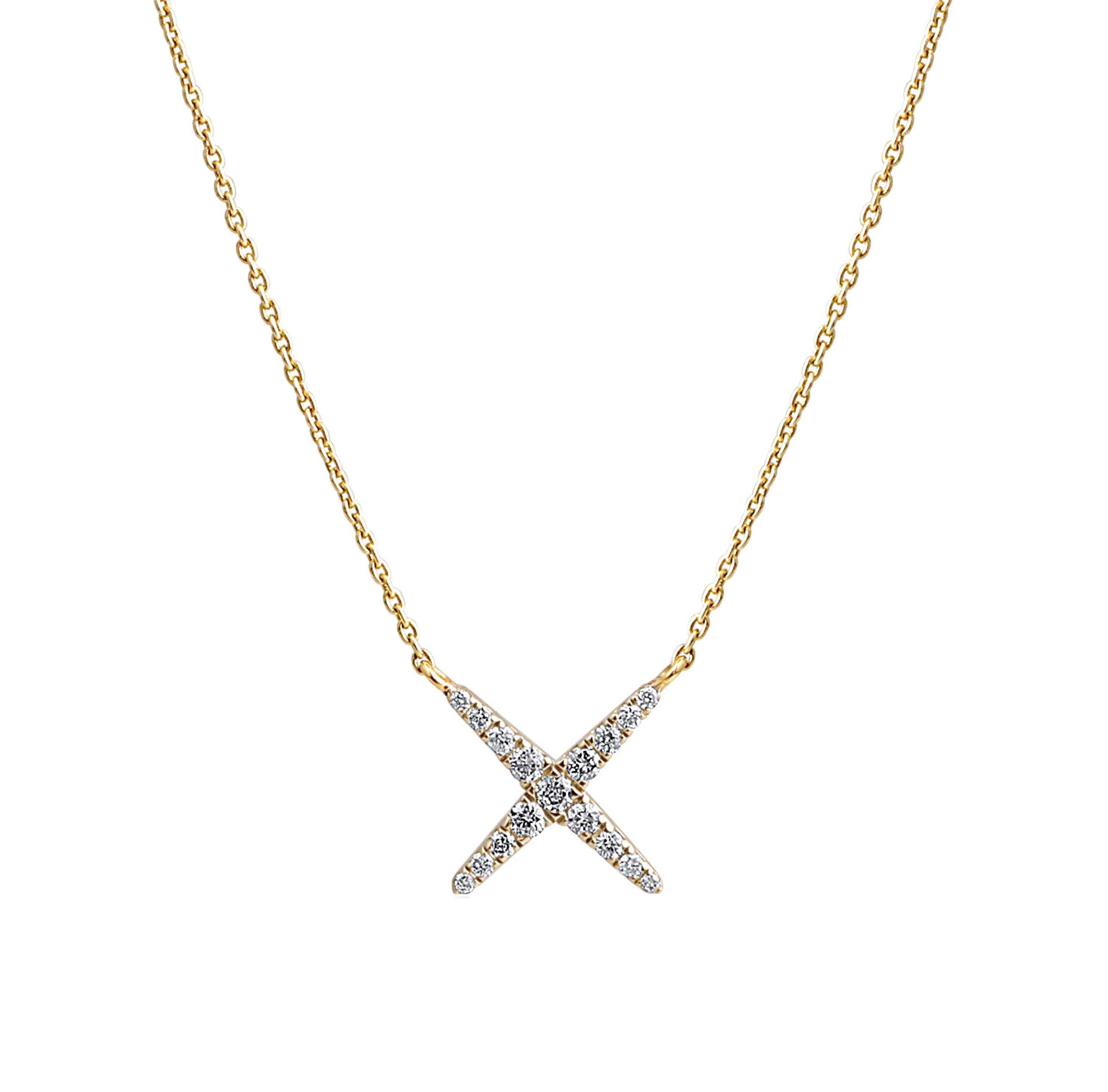 X Diamond Necklace – Tesoro Fine Jewelry