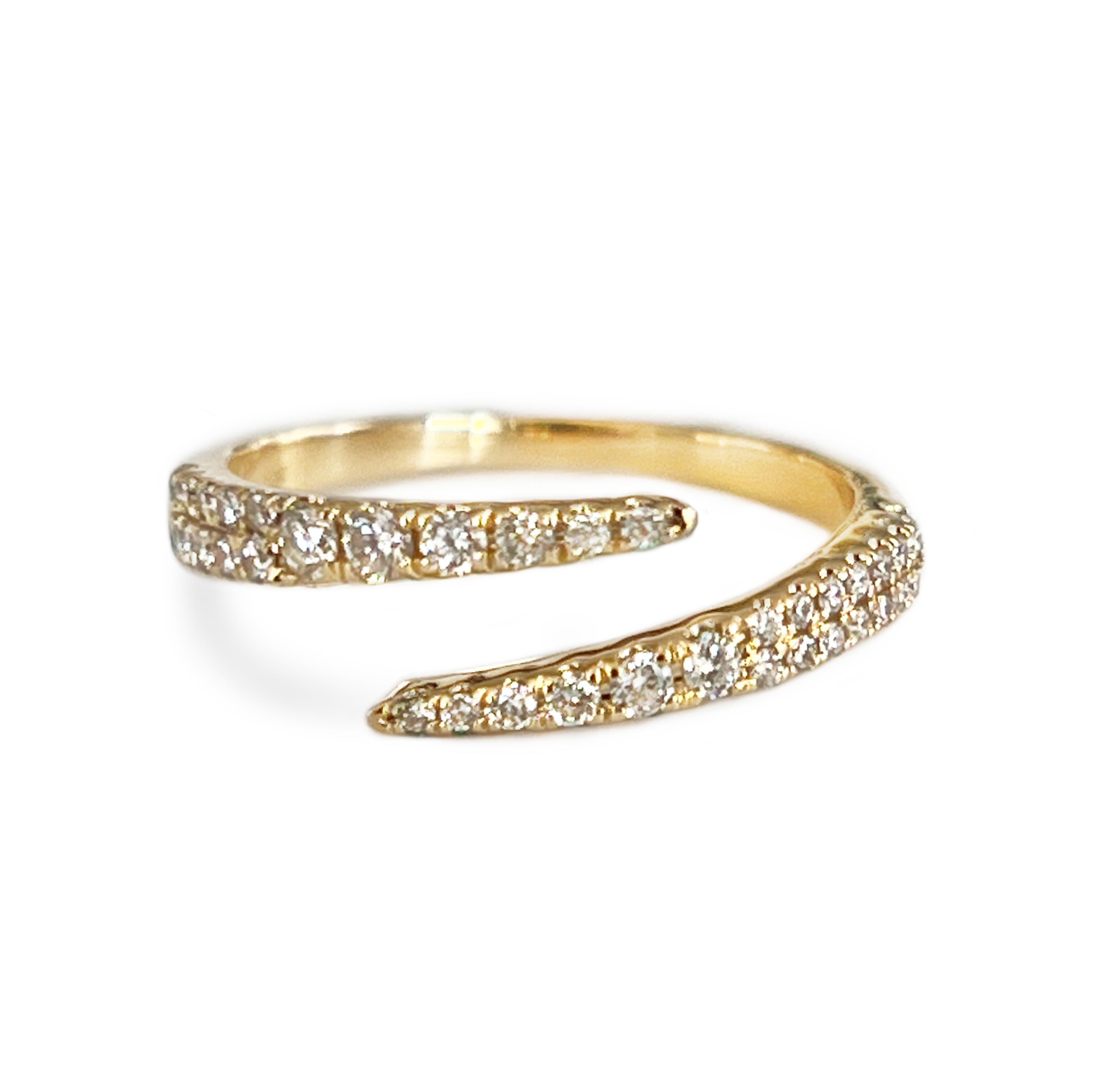 Diamond Wrap Around Ring – Tesoro Fine Jewelry
