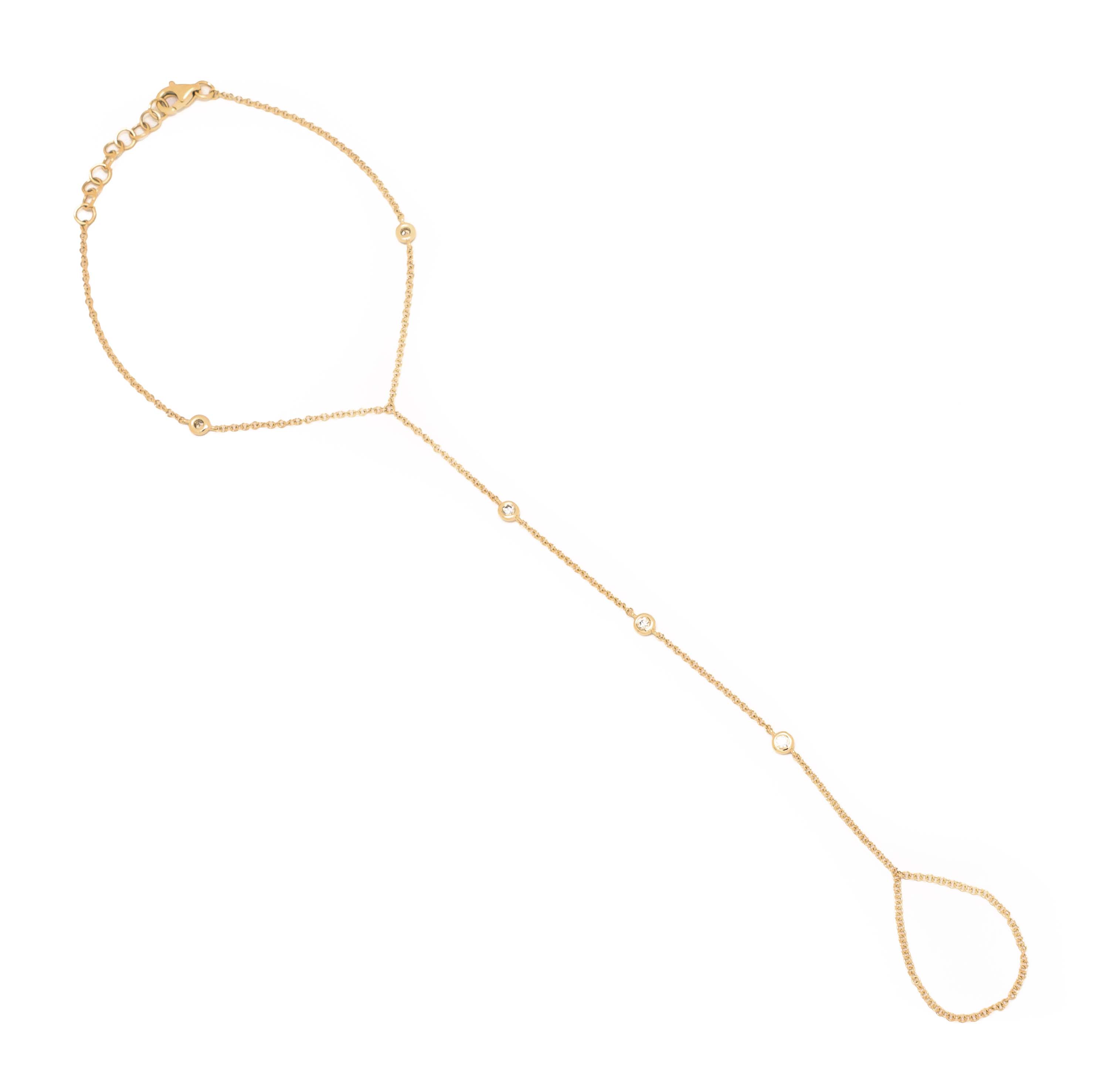 Multiple Diamond Hand Chain – Tesoro Fine Jewelry