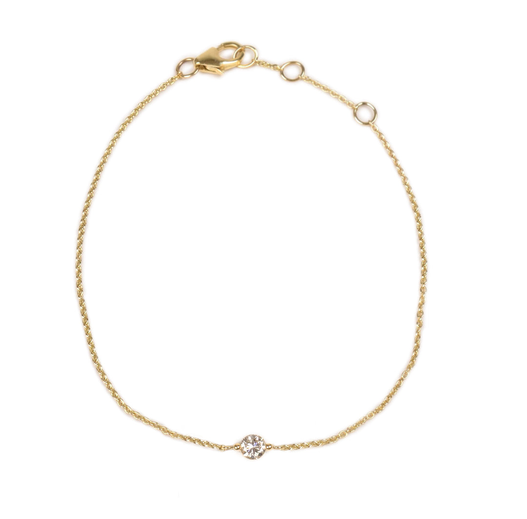 Diamond Solitaire Bracelet – Tesoro Fine Jewelry