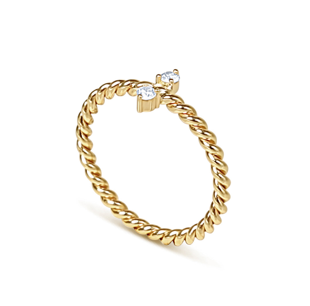 Twisted Rope Ring – Tesoro Fine Jewelry